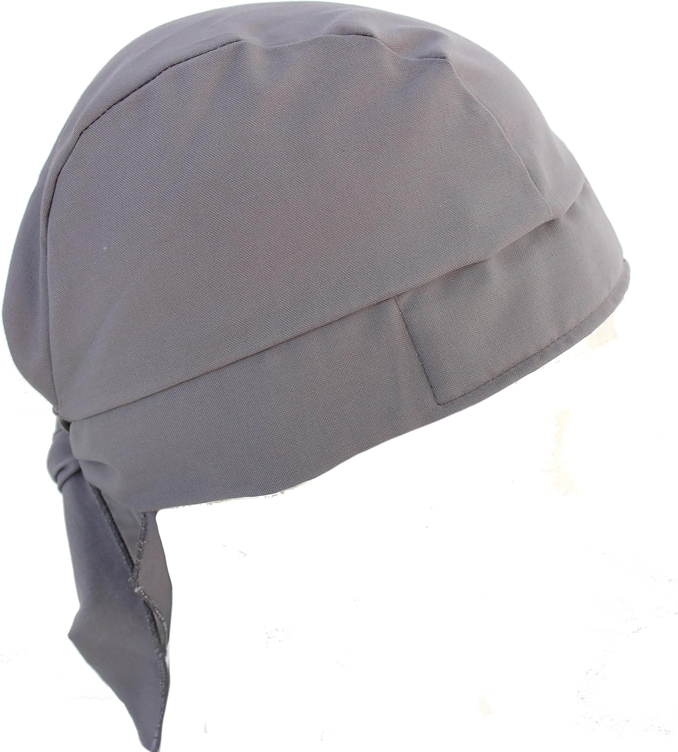 Amazon.com: Hiphopville Adjustable Solid Grey Skull Cap Hat Bandana ...