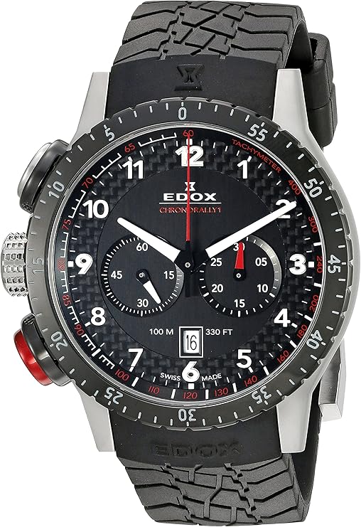 EDOX - 10305 3NR NR - Montre Mixte - Quartz - Chronographe - Lumineuses ...