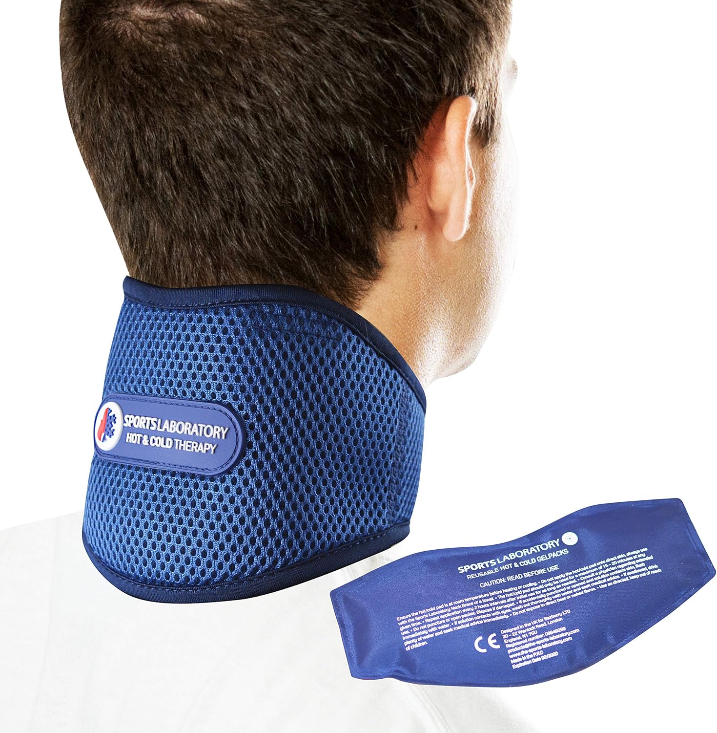 Sports Laboratory Neck Support Brace PRO+ for Neck Pain with Integrated ...