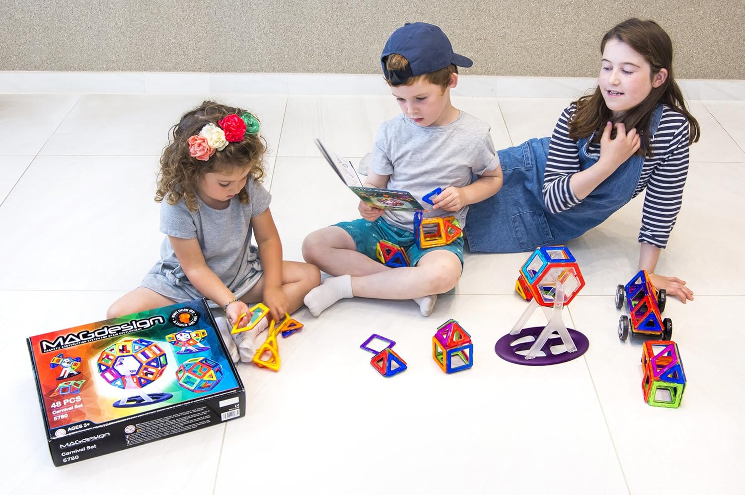 MAGdesign Explorer Set (30 PCS) Magnetic construction system for brain development – BigaMart