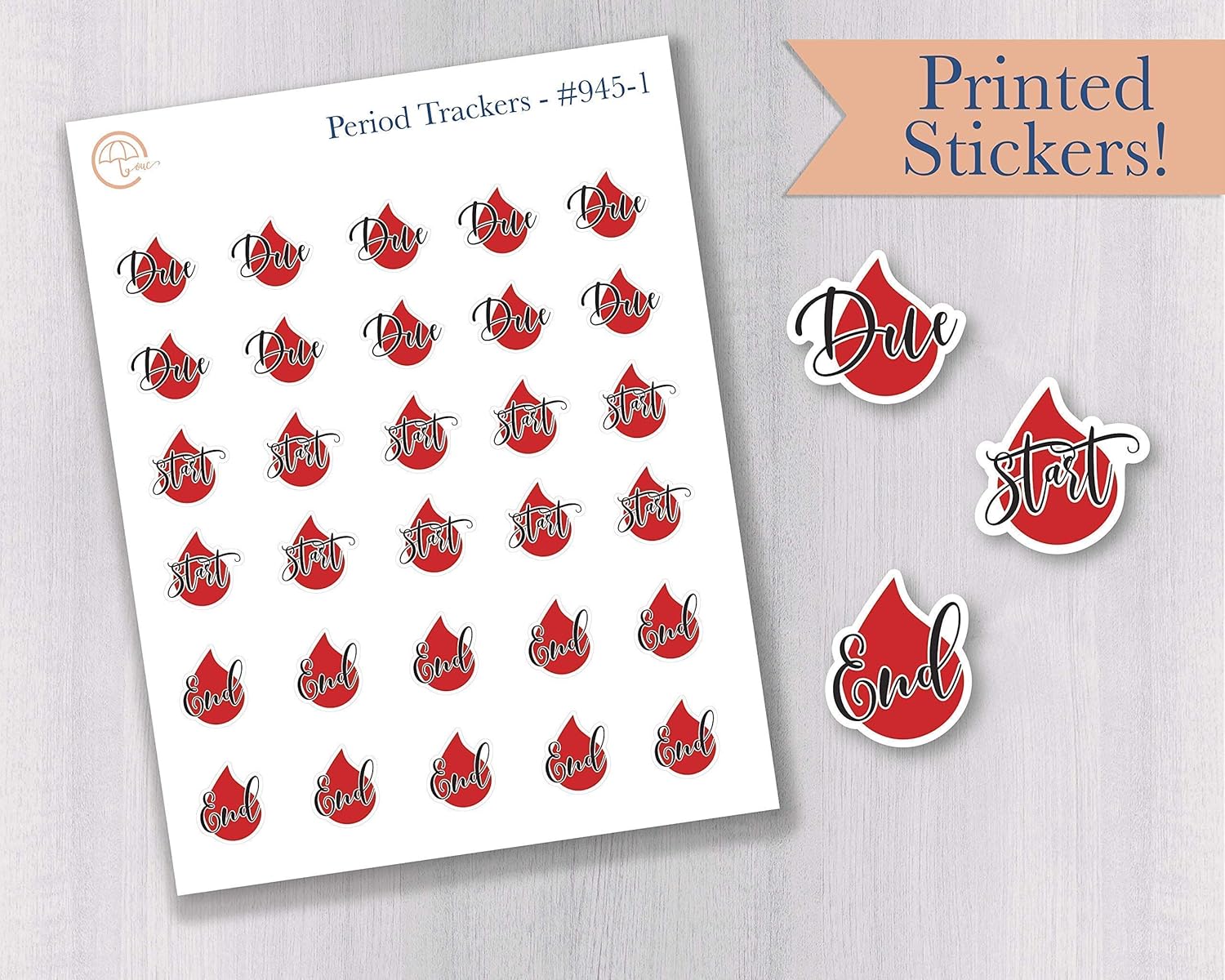 Amazon.com: Period Tracking Planner Stickers, Stickers for Tracking ...