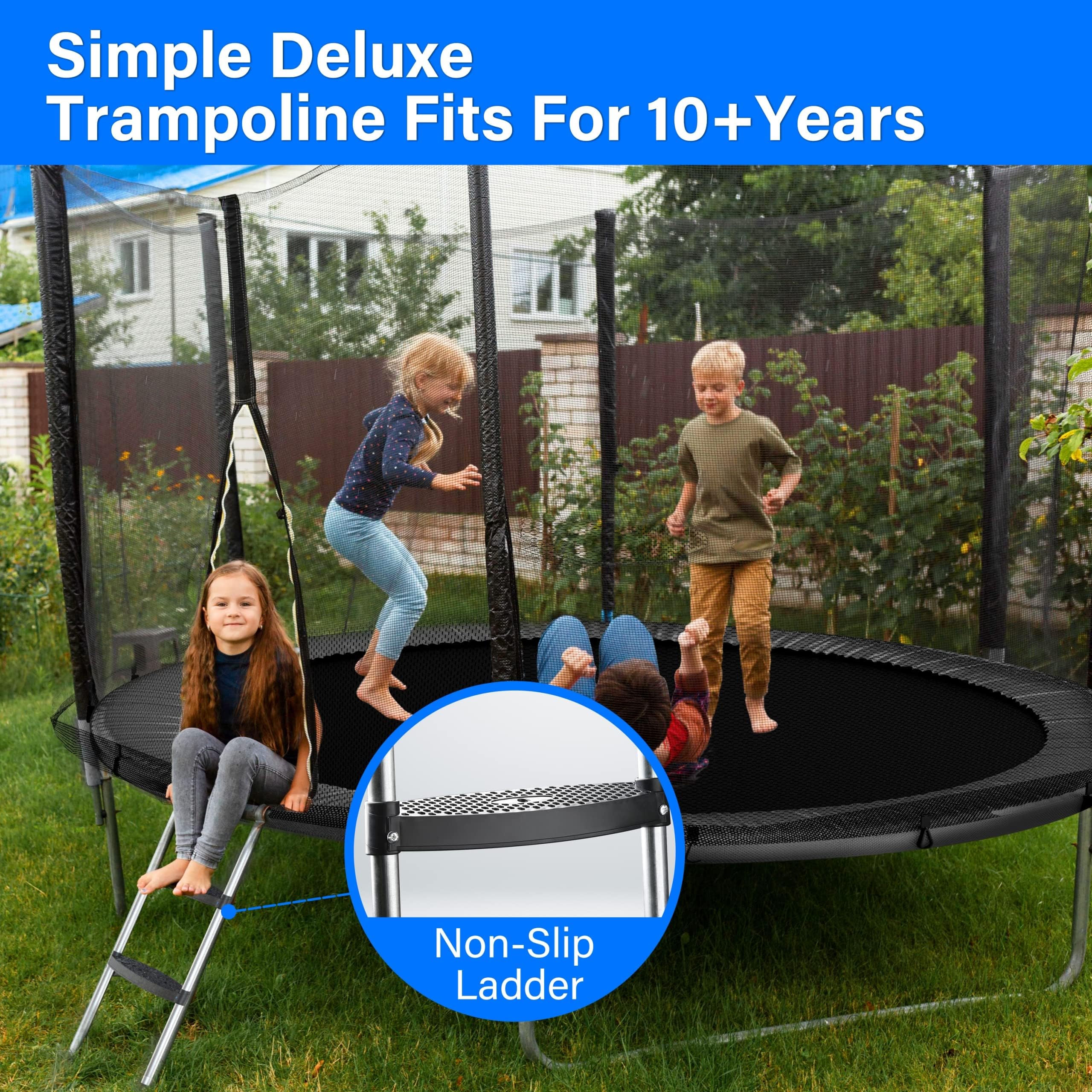 Mua YSSOA 12FT Trampoline Secure Fun for Kids and Adults Recreational ...
