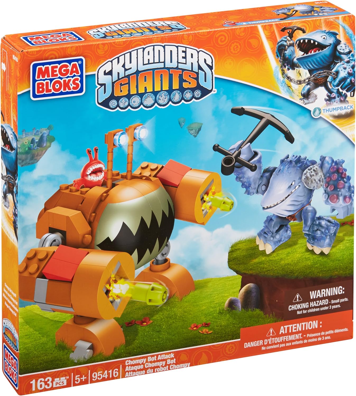 Mega Bloks - Skylanders - Chompy Bot Attack: Amazon.fr: Jeux et Jouets