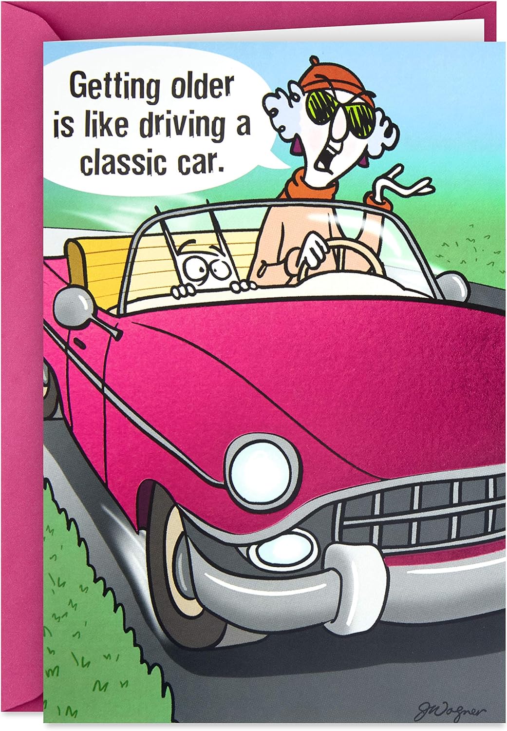 Amazon.com : Hallmark Shoebox Funny Birthday Card (Maxine, Classic Car ...