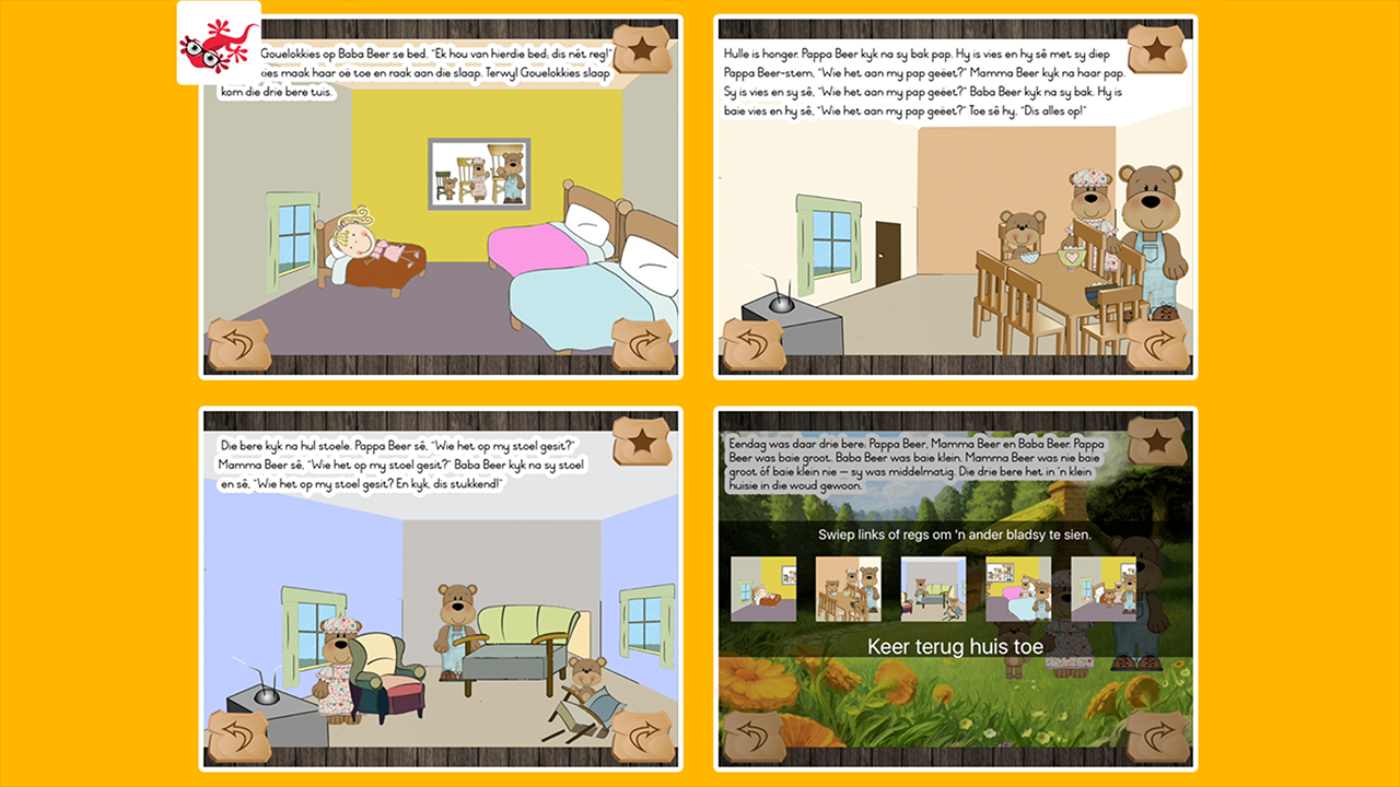 Gouelokkies en die drie beertjies kinderstorie in afrikaans:Amazon.co ...