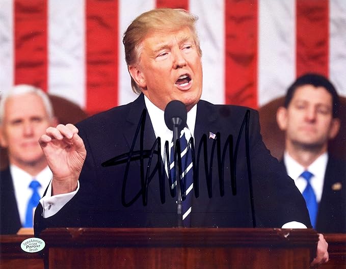 Amazon.com: Donald Trump United States President Signed Autographed 8 ...