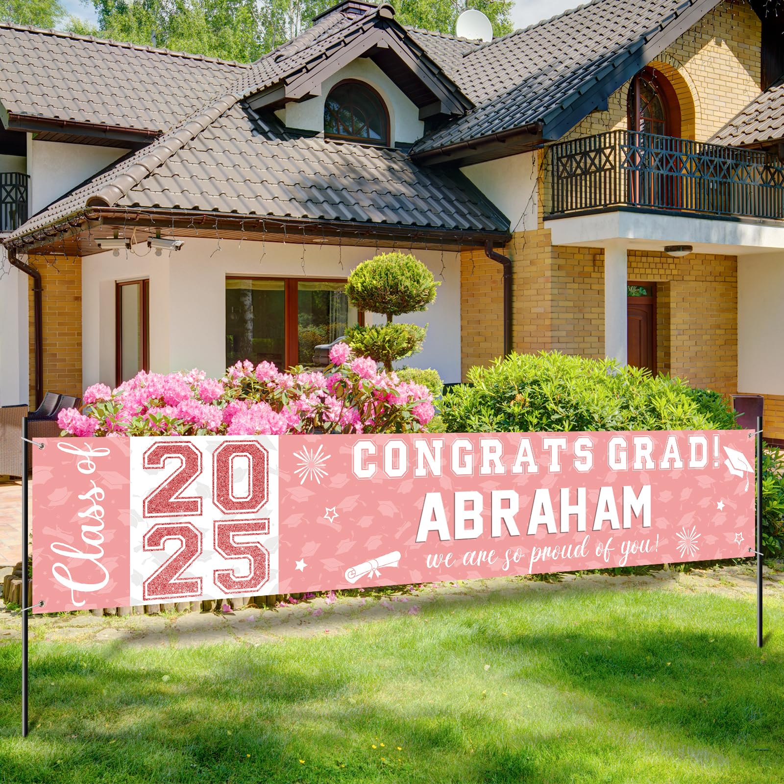 Graduation Congratulations Banner Decorations, Class of 2025 ...