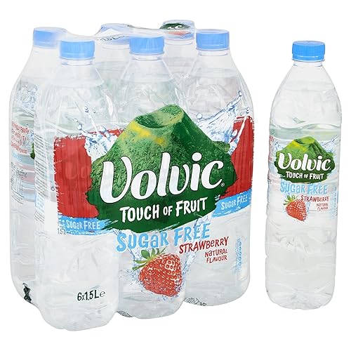 Volvic Touch of Fruit Sugar Free Strawberry Flavoured Water, 1.5 L ...