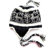 Amazon.com : Nepal Hand Knit Sherpa Hat with Ear Flaps, Trapper Ski ...