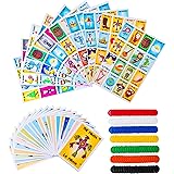 Amazon.com: Loteria Fiesta Bingo Game Set in Spanish, Mexican Fiesta ...