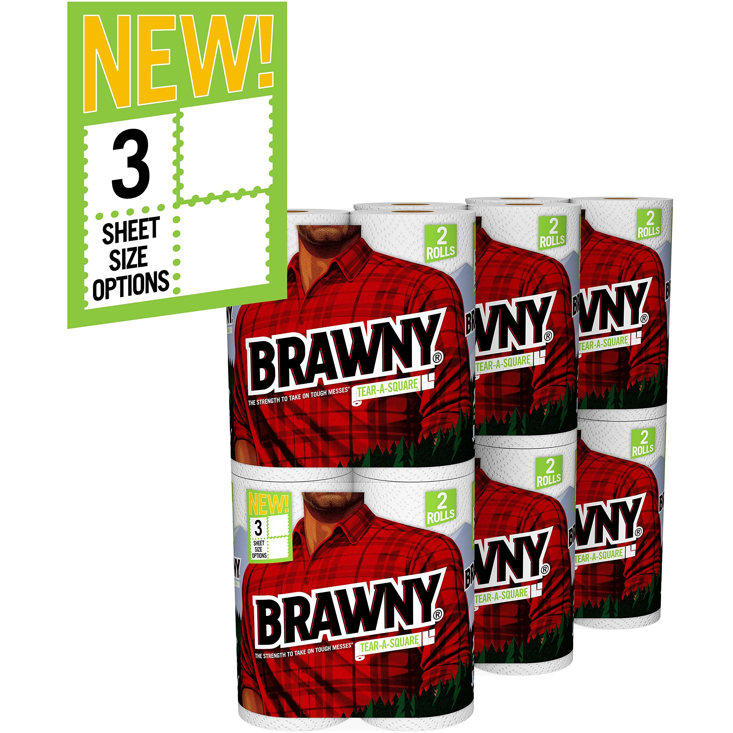 Brawny Tear A Square Paper Towels 12 Rolls 12 24 Regular Rolls 3