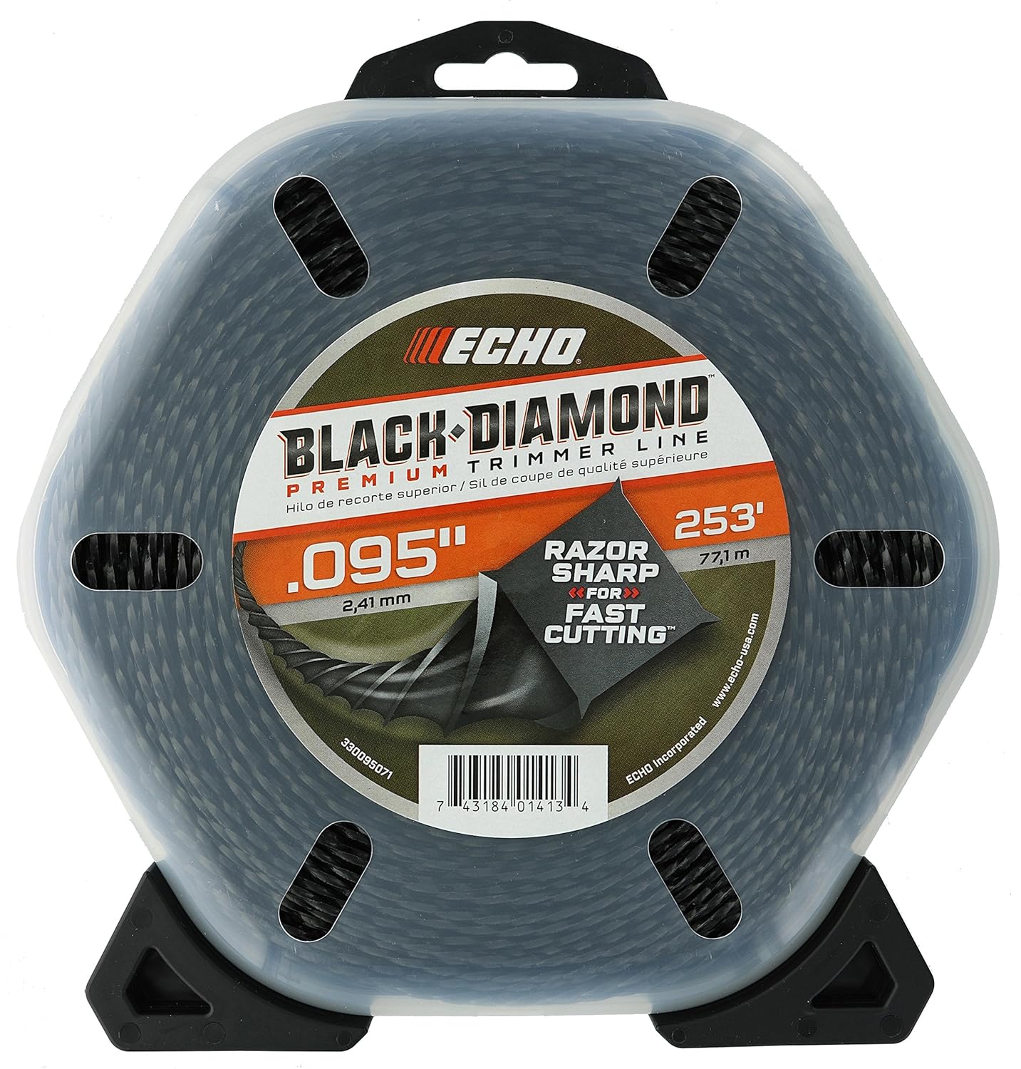 Echo Black Diamond 330095071 .095" x 253' 4-Cornered Spiral Pattern ...