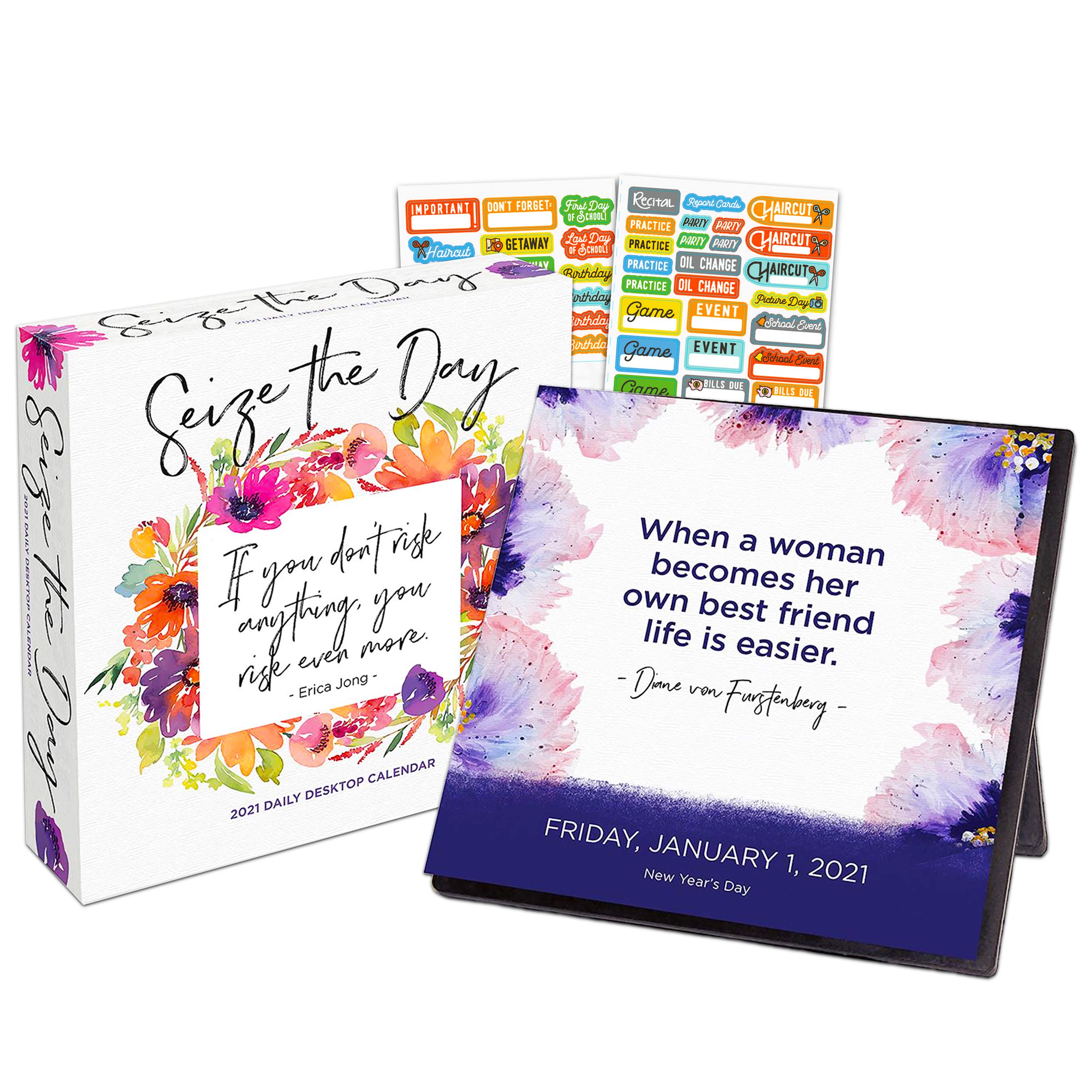 Buy Seize The Day - Inspirational Quotes 2021 , Box Edition Bundle ...