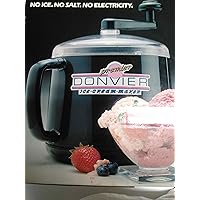 Amazon.com: Donvier Premier Ice Cream Maker Red, 1 Quart: Home & Kitchen