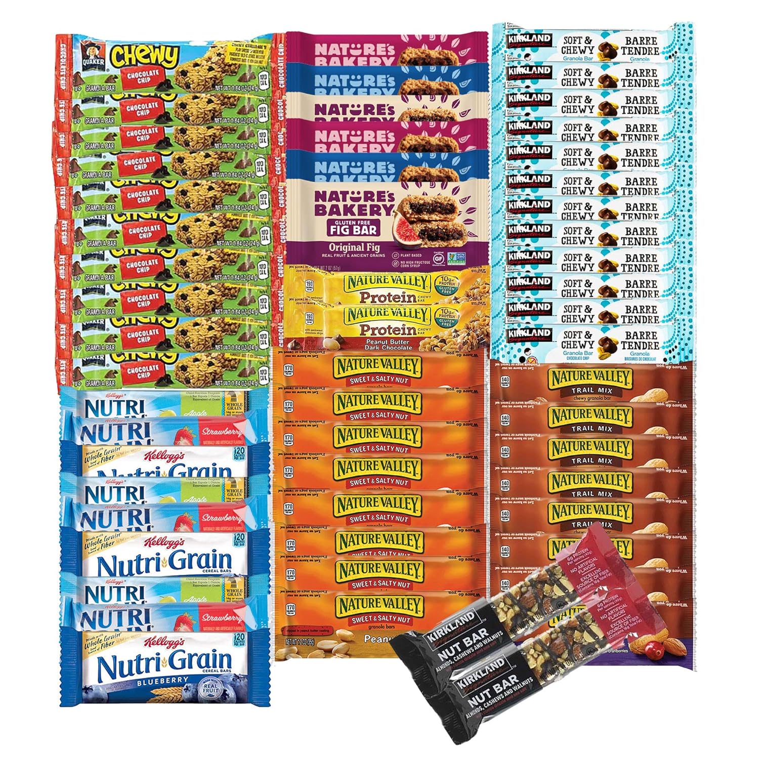 50 Count, Ultimate Healthy Mixed Snacks & Bars Variety Pack Gift Snack ...