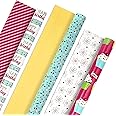 Amazon.com: Hallmark Birthday Wrapping Paper Rolls - Colorful Gift Wrap ...