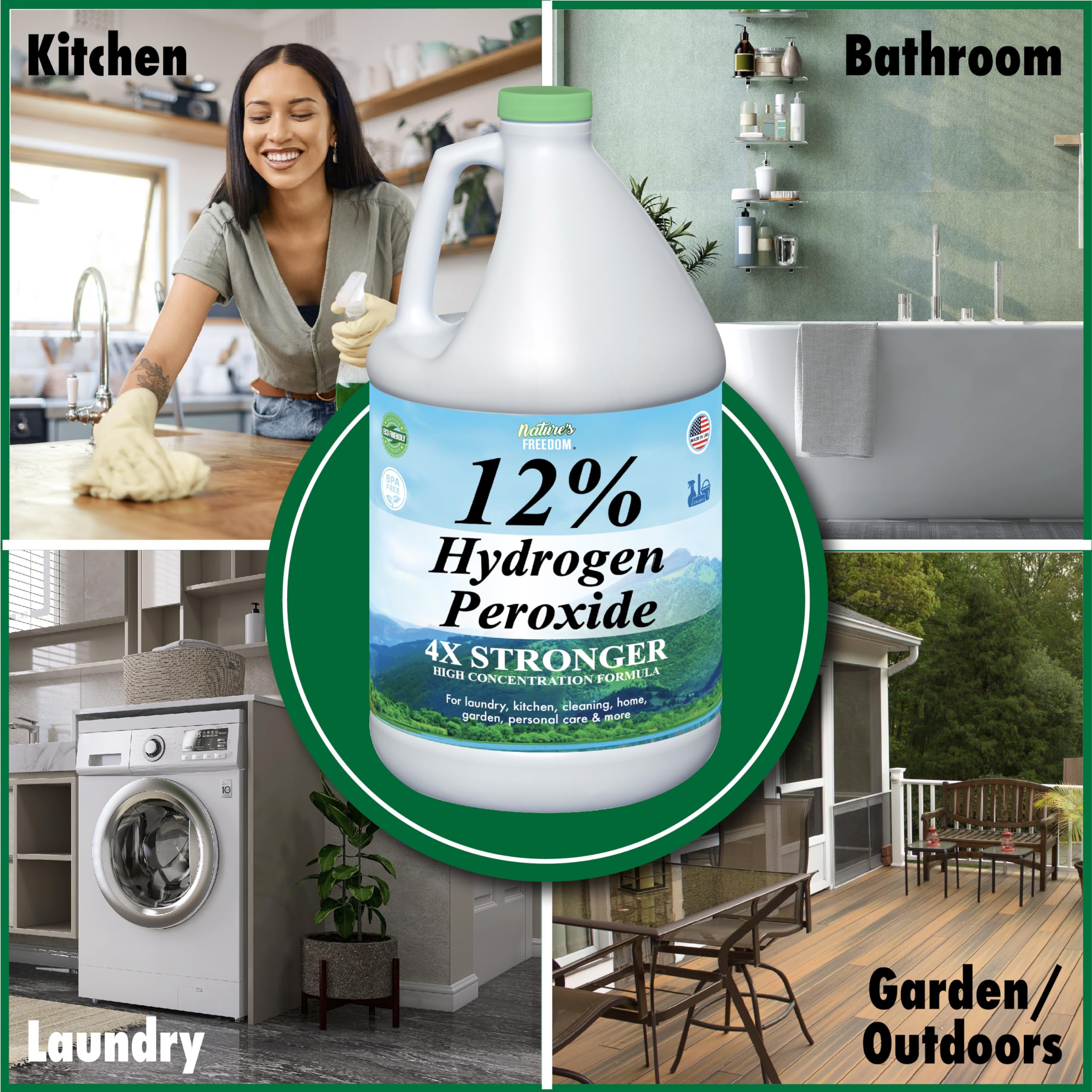 Mua 12% Hydrogen Peroxide, Food Grade H2O2 and Purified Water Only, 1 ...