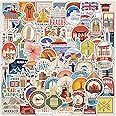 Amazon.com: 100PCS Travel Stickers Travel Map Country Decals Vinyl PVC ...