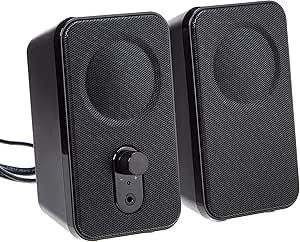 Amazon.com: Amazon Basics Computer Speakers for Desktop or Laptop PC ...