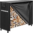 Amazon.com : VIVOHOME 4ft Heavy Duty Indoor Outdoor Firewood Storage ...