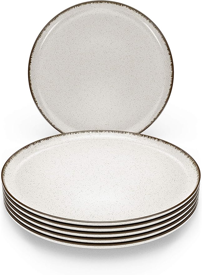 Frühstücksteller Set 6-tlg. - Kleine Teller in Trendy Rustikalem Design ...