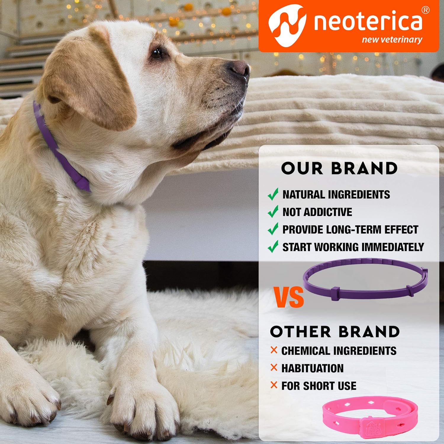 Relaxivet Calming Collar for Dogs | Improved DE-Stress Formula ...