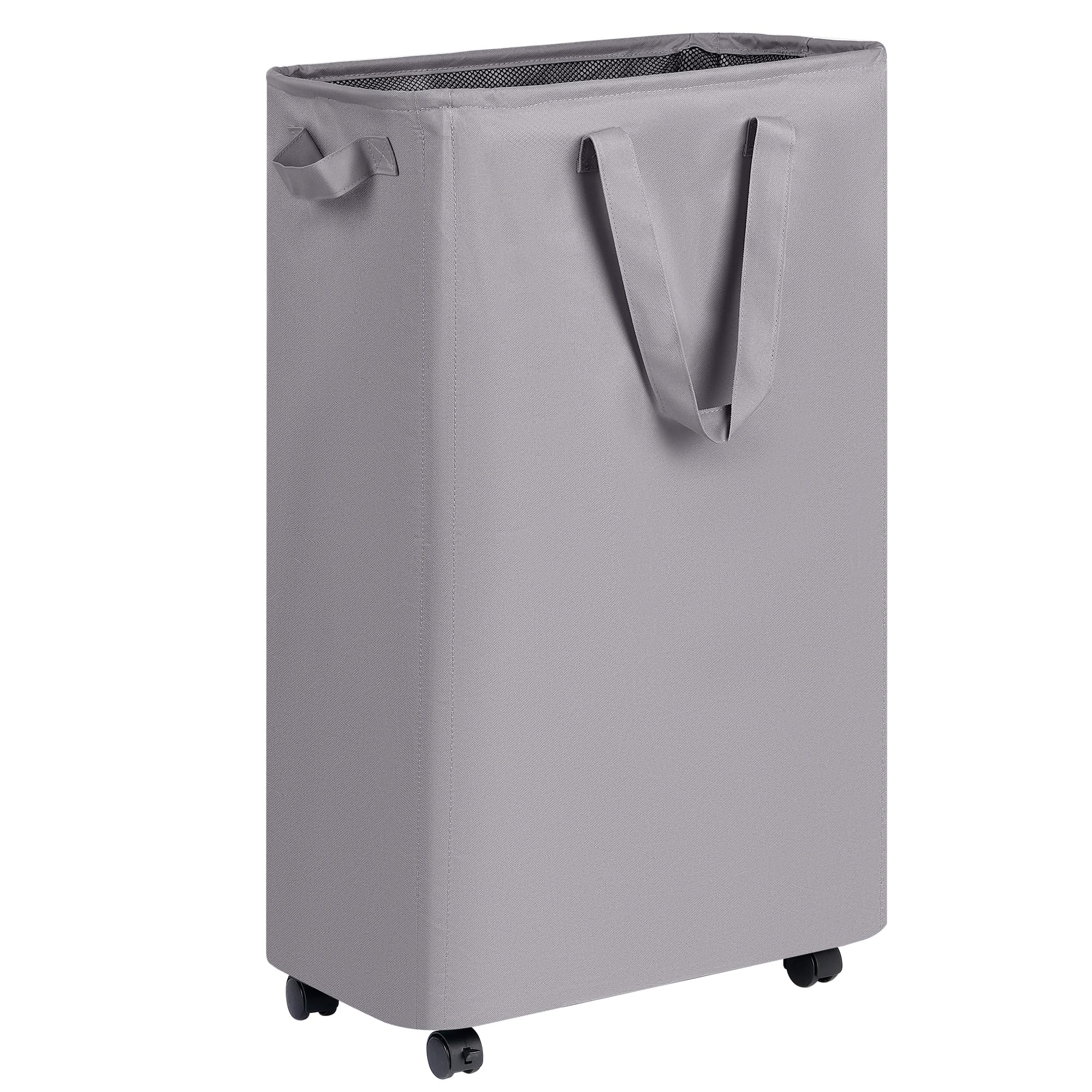 efluky Slim Laundry Hamper with Wheels, Rolling Laundry Basket for ...