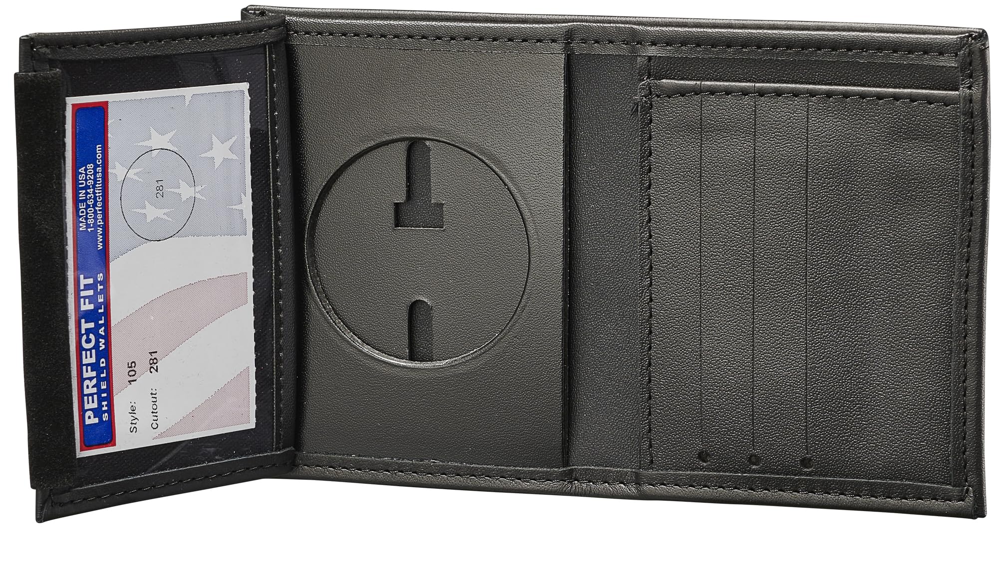 Mua Perfect Fit Round US Marshal Hidden Badge Wallet Badge Holder (2-1/ ...