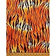Amazon.com: Micro Plush Tiger Stripes Animal Print Animal Kingdom 60 ...