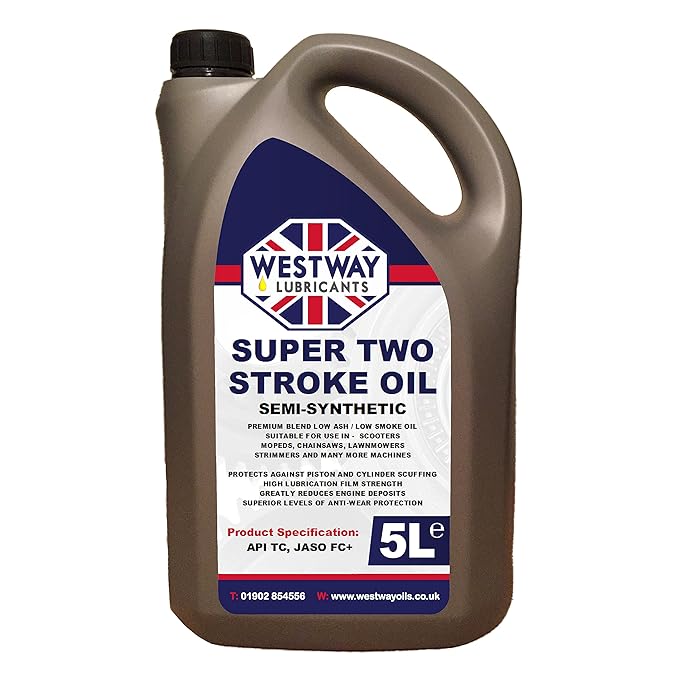 2 Stroke Oil Semi-Synthetic Low Smoke 5L 5 Litres: Amazon.co.uk: Car ...