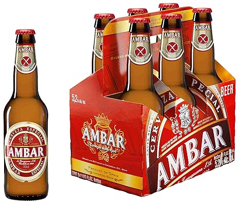 Ambar Especial Cerveza Gluten Free Lager. 24 bottles x 330ml 5.2ABV ...