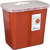 Amazon.com: D & H Medical Sharps Disposal Container: 3-Pack Biohazard ...
