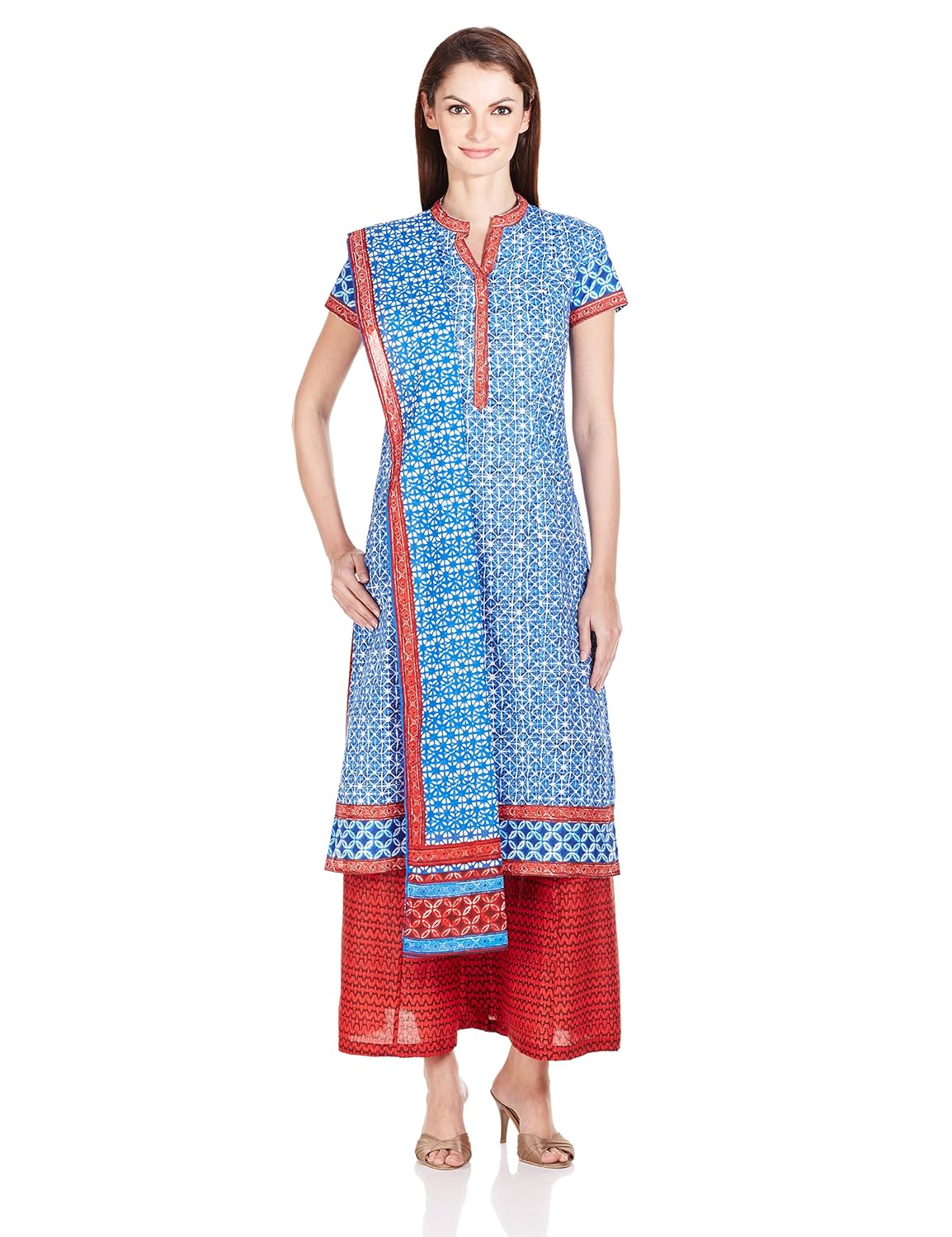 Buy BIBA Women Straight Salwar Suit Sets at Amazon.in