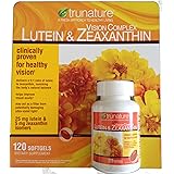 Amazon.com: Trunature Vision Softgels Complex Lutein and Zeaxanthin Supplement, 140 Count ...