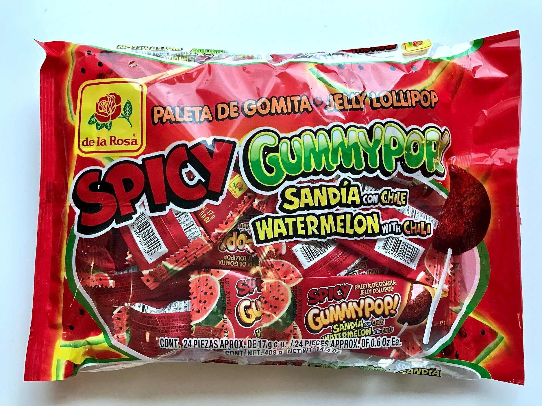 Amazon.com : DE LA ROSA SPICY GUMMY POP MANGO : Grocery & Gourmet Food