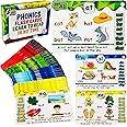 Amazon.com: Phonics Flash Cards - Learn to Read in 20 Phonic Stages - Digraphs CVC Blends Long ...