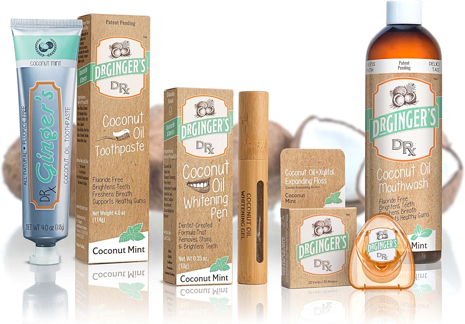 Doctor Ginger’s Dr Ginger’S Coconut Oil Pulling & Whitening Mouthwash ...