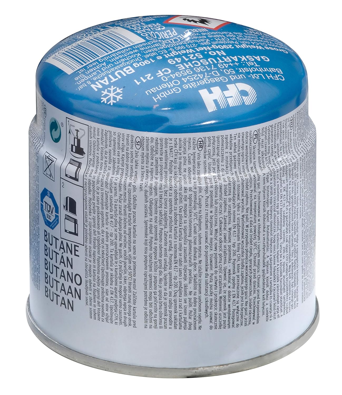 CFH Butane Pressure Gas Cartridge 190 G: Amazon.co.uk: Business ...