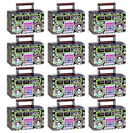 Mua 12 Pieces 80s 90s Novelty Boom Favor Boxes Boomboxes Prop Radio ...