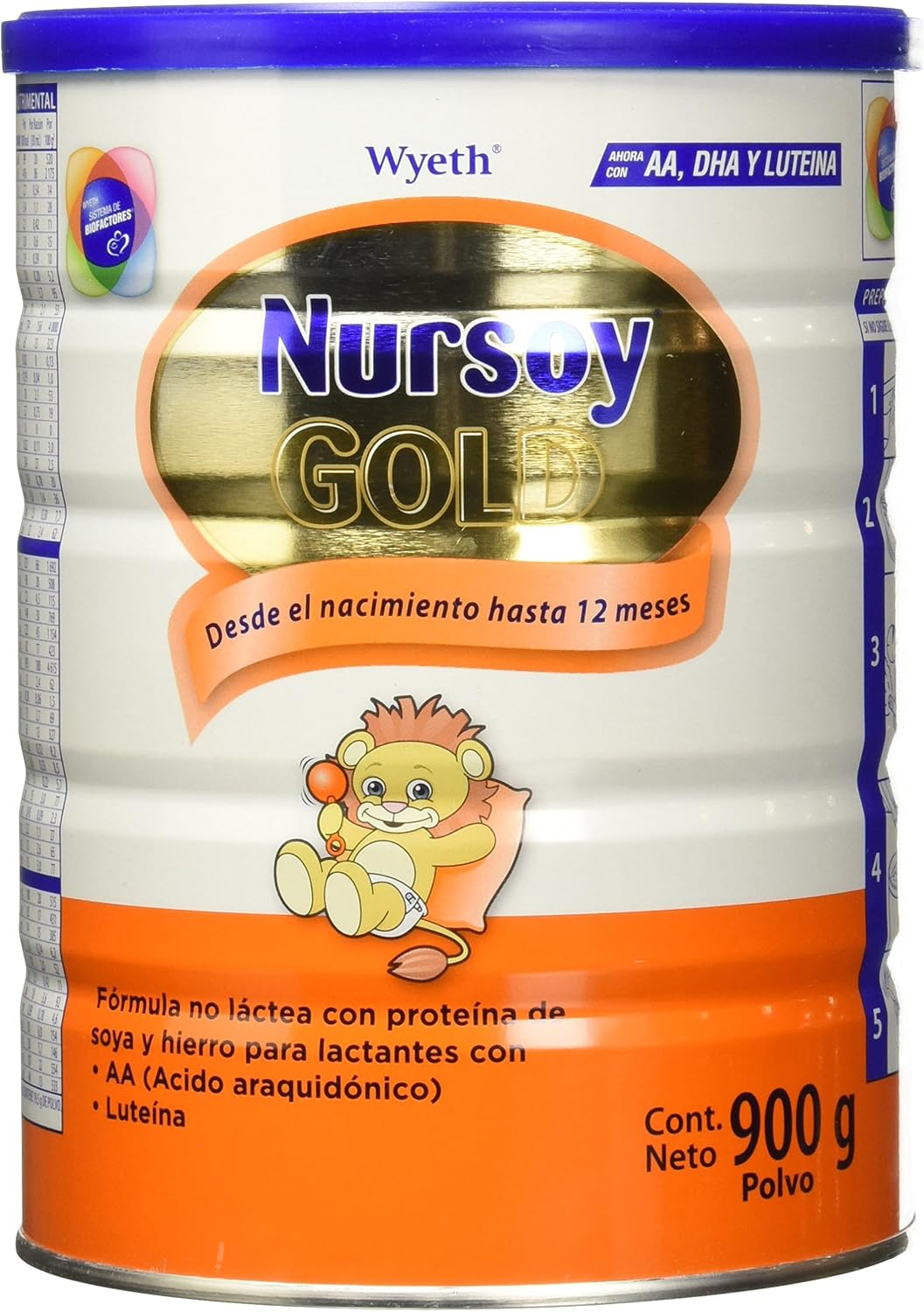 Nursoy Gold Formula para Lactantes en Polvo No Láctea de Soya, para 0 ...