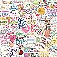 Amazon.com: 100 Pcs Holographic Sparkly Jesus Christian Stickers, Cute ...