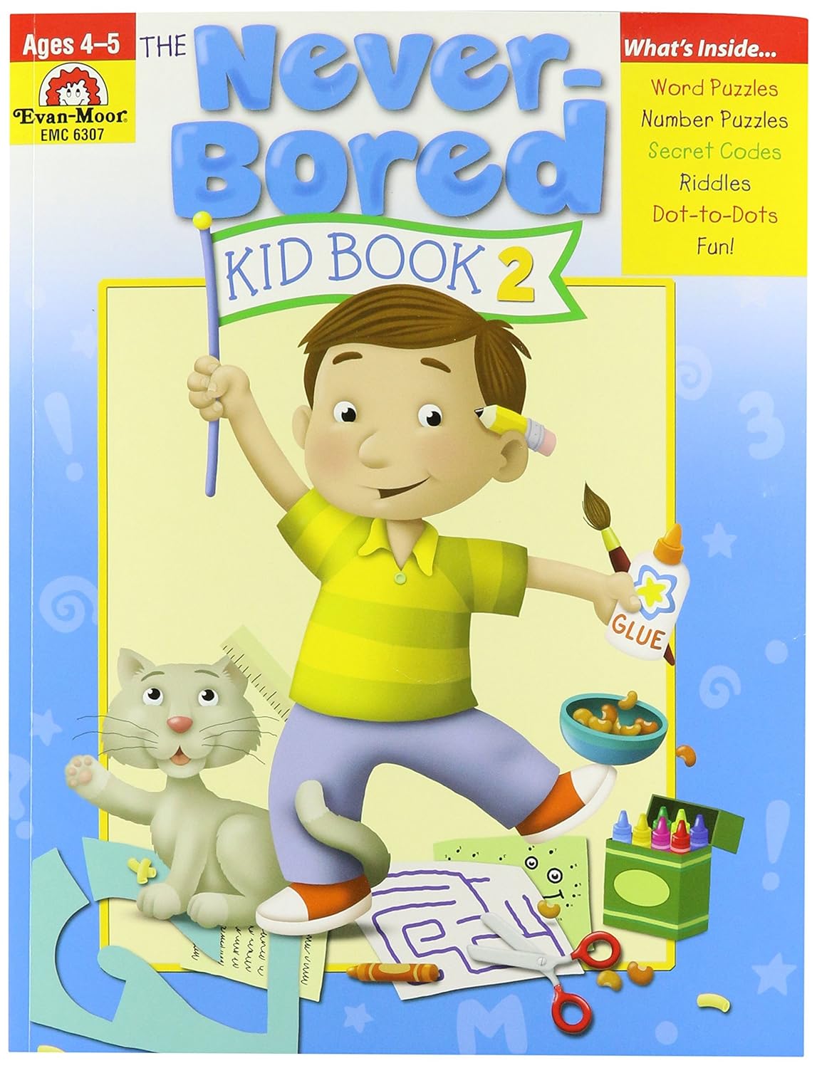 Amazon.com: EVAN-MOOR Never-Bored Kid Book 2, Grades PreK-K Activity ...