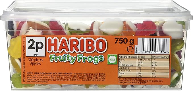 Haribo Fruity Frogs Sweets 750g: Amazon.co.uk: Grocery
