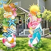 Amazon.com : 2 Pcs Summer Yard Signs with Lawn Outdoor Lawn Decoration ...