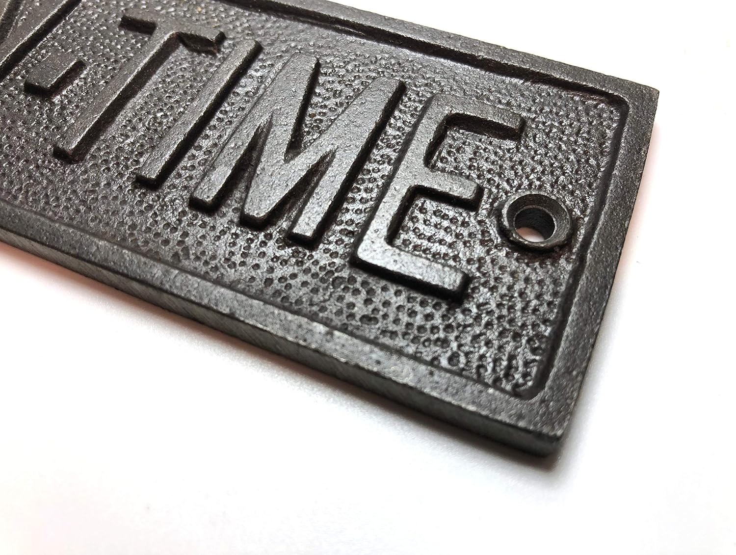 Cast Iron GIN TIME Door Sign – 152mm x 50mm c/w fixing screws. – BigaMart