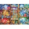 Amazon.com: Fantasy Books Puzzles for Adults 1000 Pieces Magic Library ...