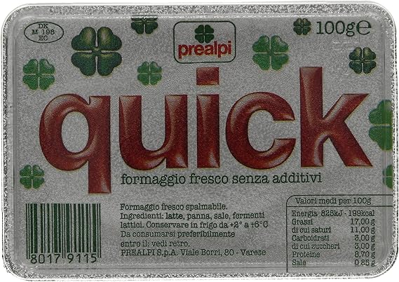 Prealpi Quick Formaggio Fresco senza additivi 100g: Amazon.it ...