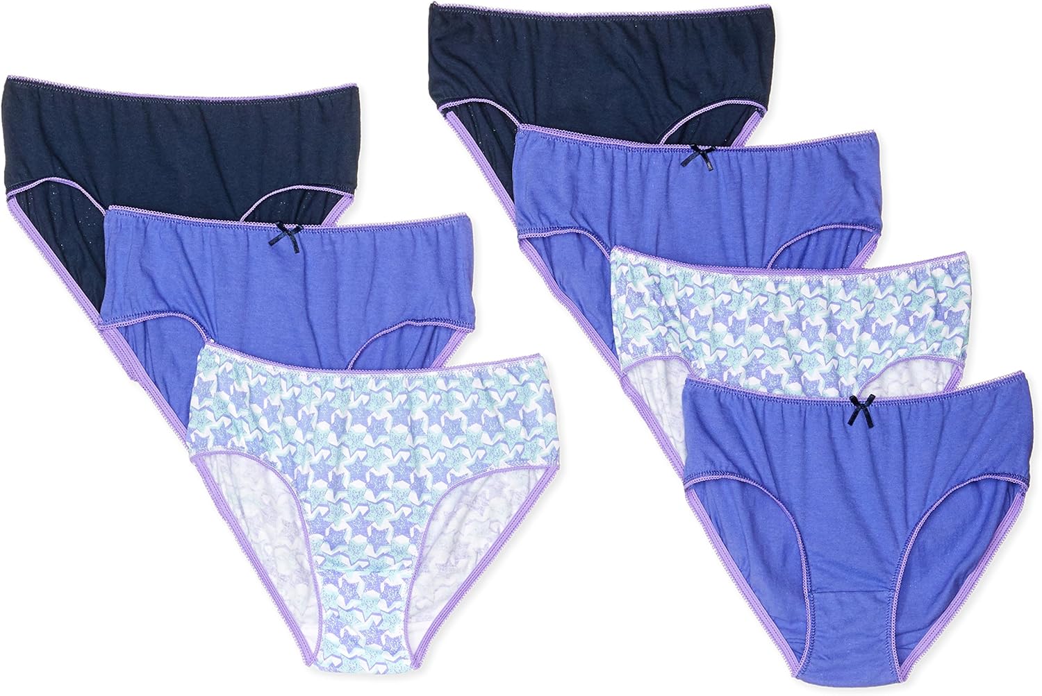 Rio Girls Underwear Cotton Brief (7 Pack), Purple, 12-14: Amazon.com.au ...