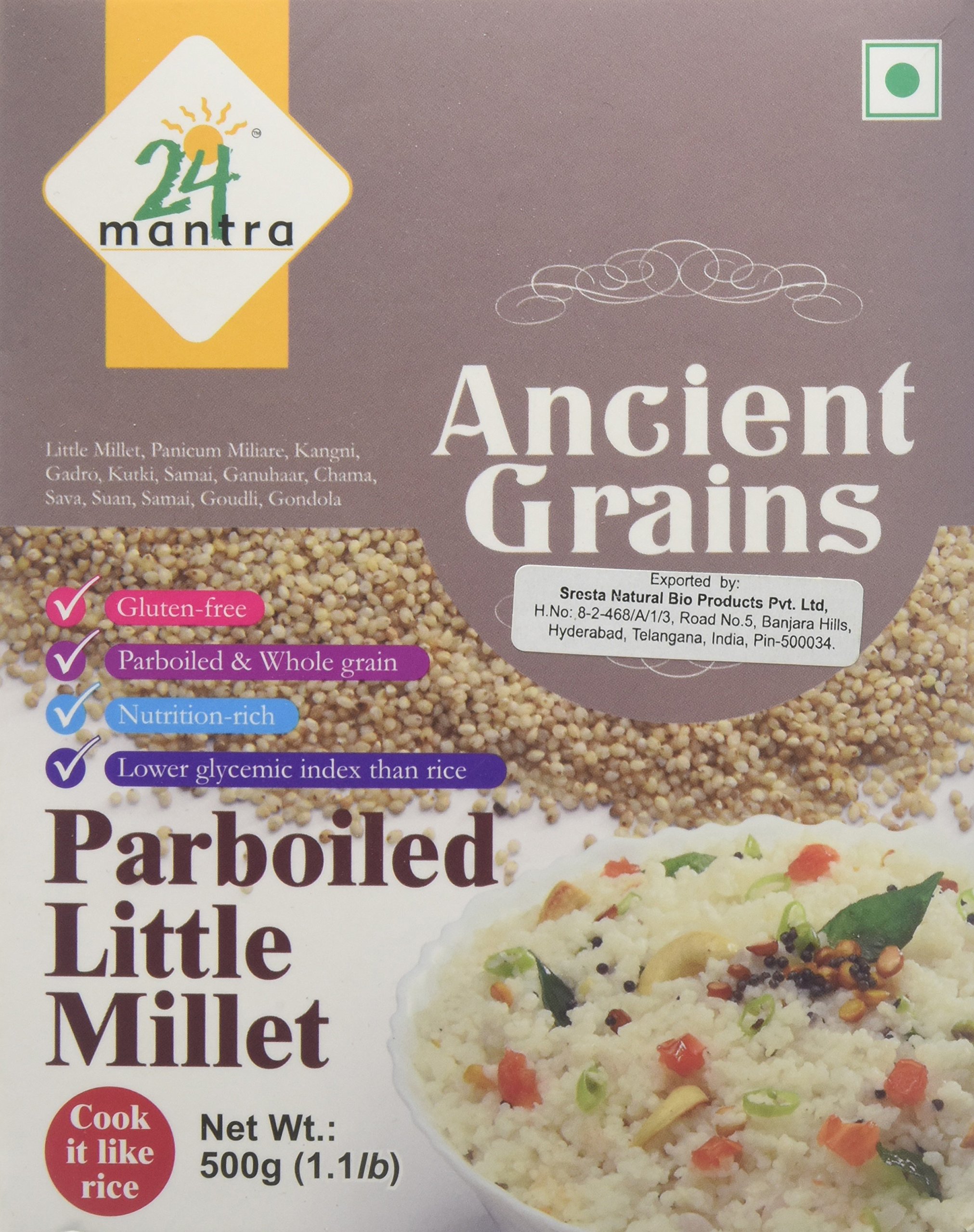 Amazon.com : 24 Mantra Organic Parboiled Foxtail Millet - 500 Gms - 2 ...