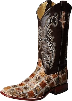 Amazon.com | Ferrini Men's Patchwork Western Boot | Western